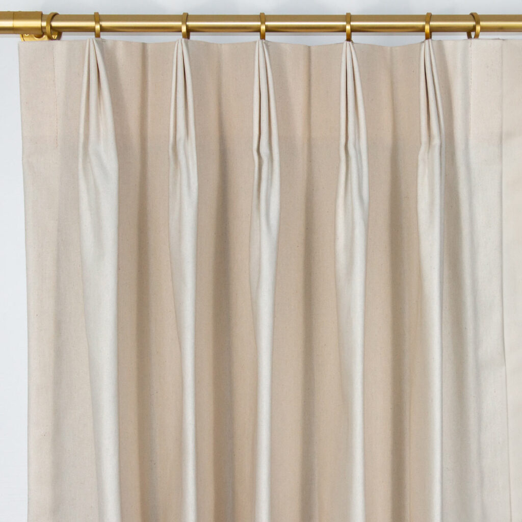 Classic Custom Drapes In 7 Oz. Cotton Duck Fabric In Natural