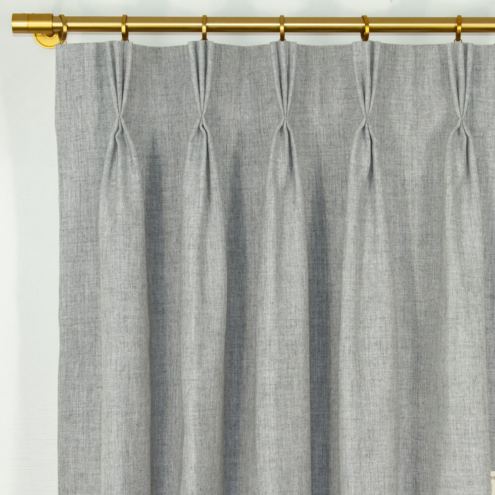 Premium Custom Drapes in Logan Light Gray