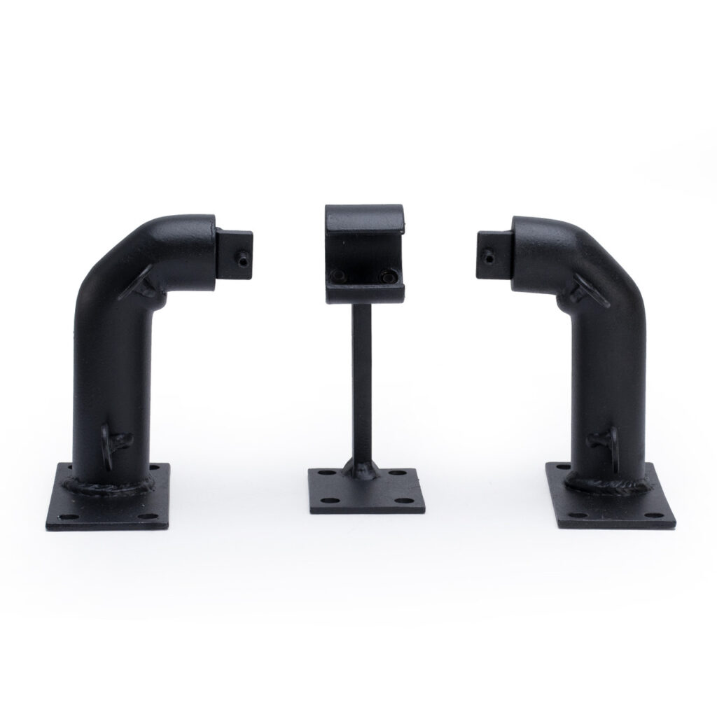 Radius French Return Bracket Set for Zip Rods in the 1 in. Scale - Black